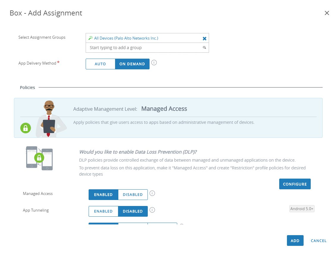 Configure a Per-App VPN Configuration for Android Endpoints Using Workspace ONE