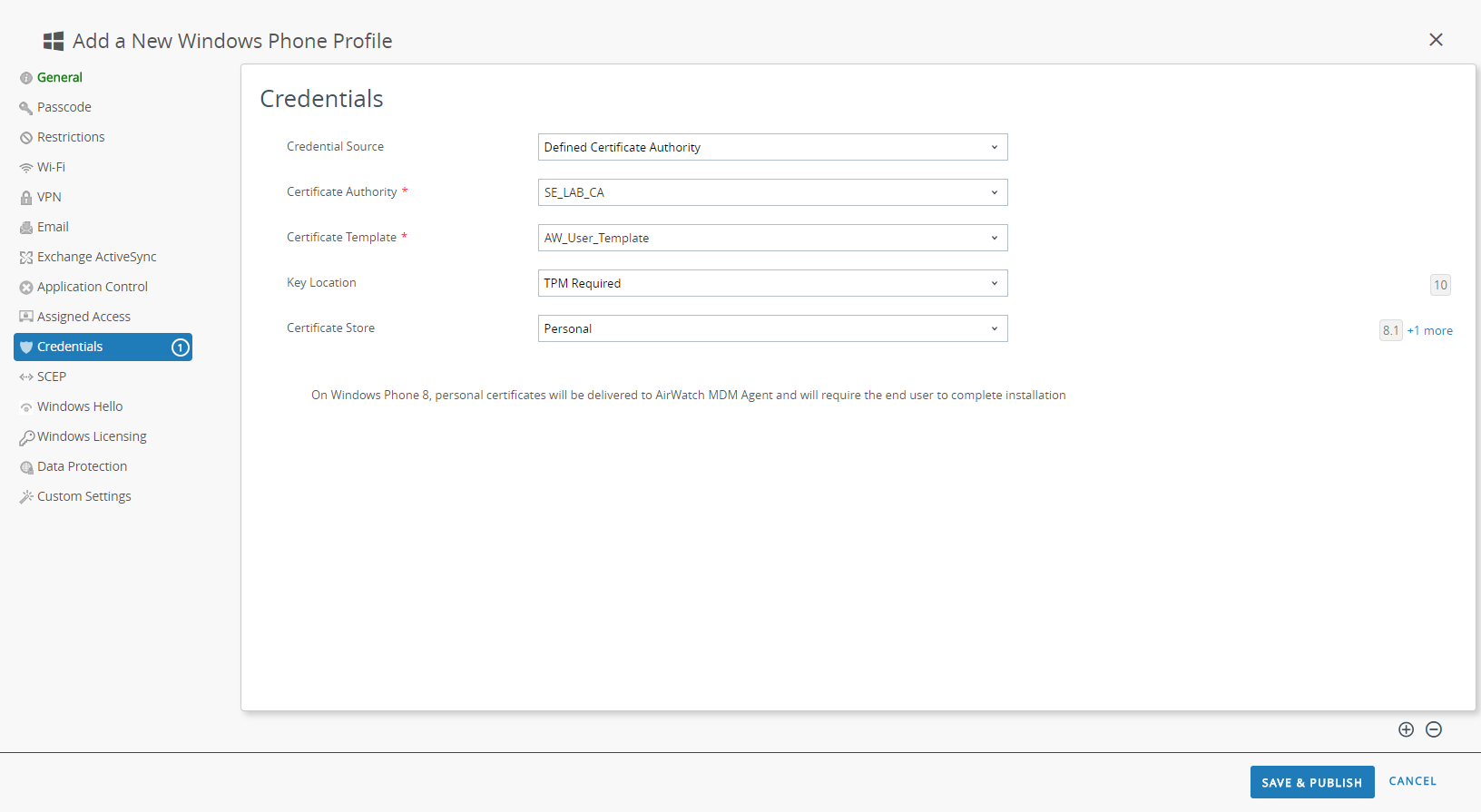 Configure an Always On VPN Configuration for Windows 10 UWP Endpoints ...