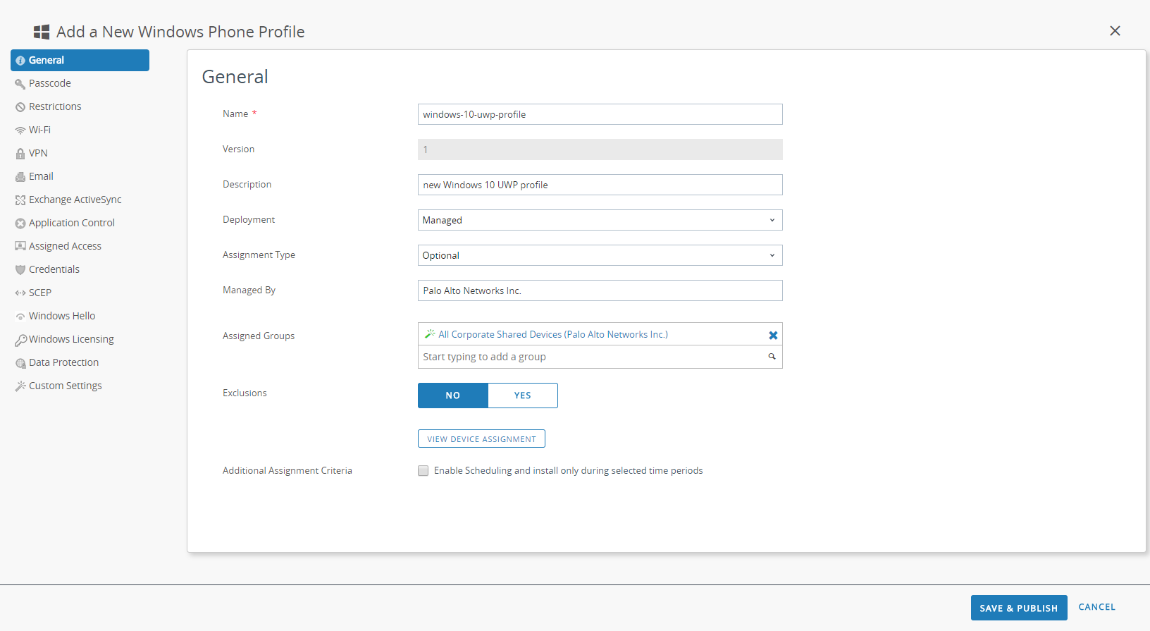 Configure an Always On VPN Configuration for Windows 10 UWP Endpoints ...