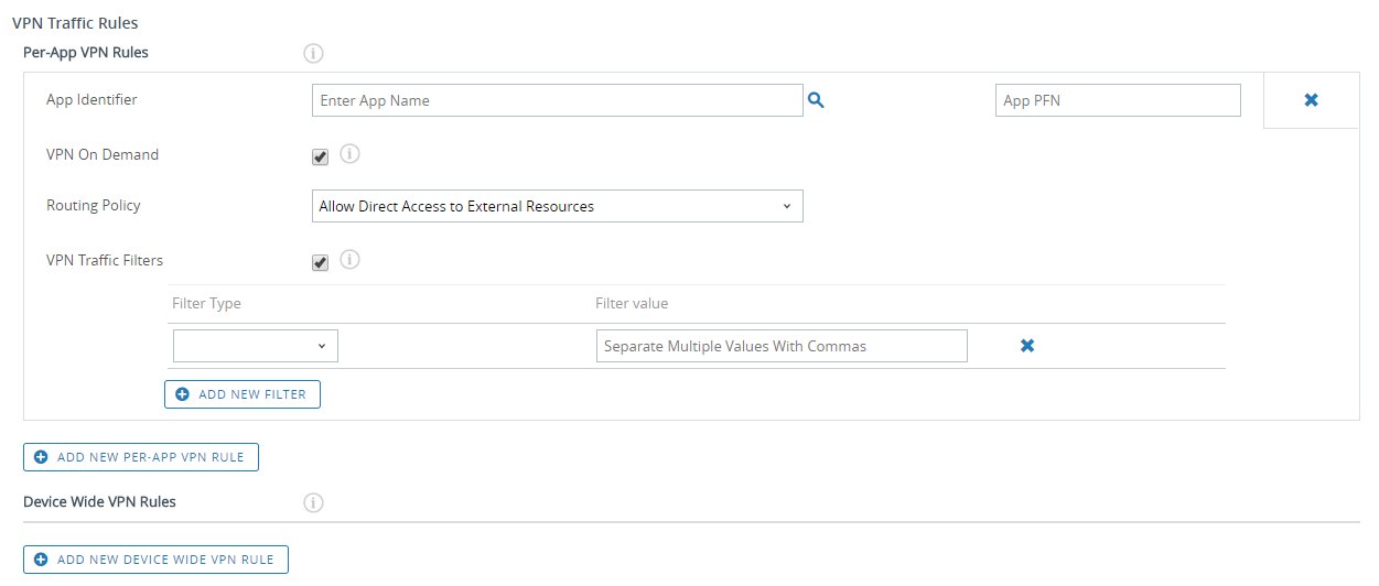 Configure A Per App Vpn Configuration For Windows 10 Uwp Endpoints Using Workspace One