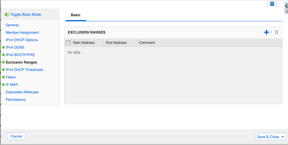 Configure DHCP Server on the Infoblox Server