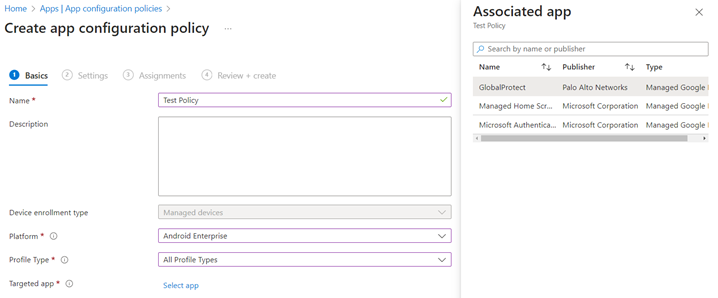 Create an App Configuration on Android Endpoints Using Microsoft Intune
