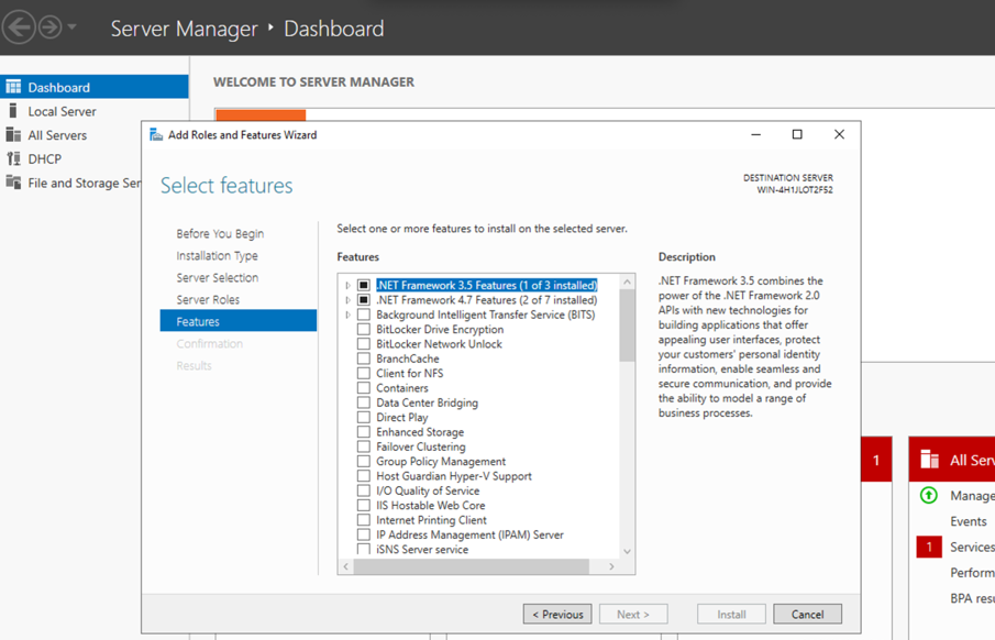 Configure DHCP Server on the Windows Server
