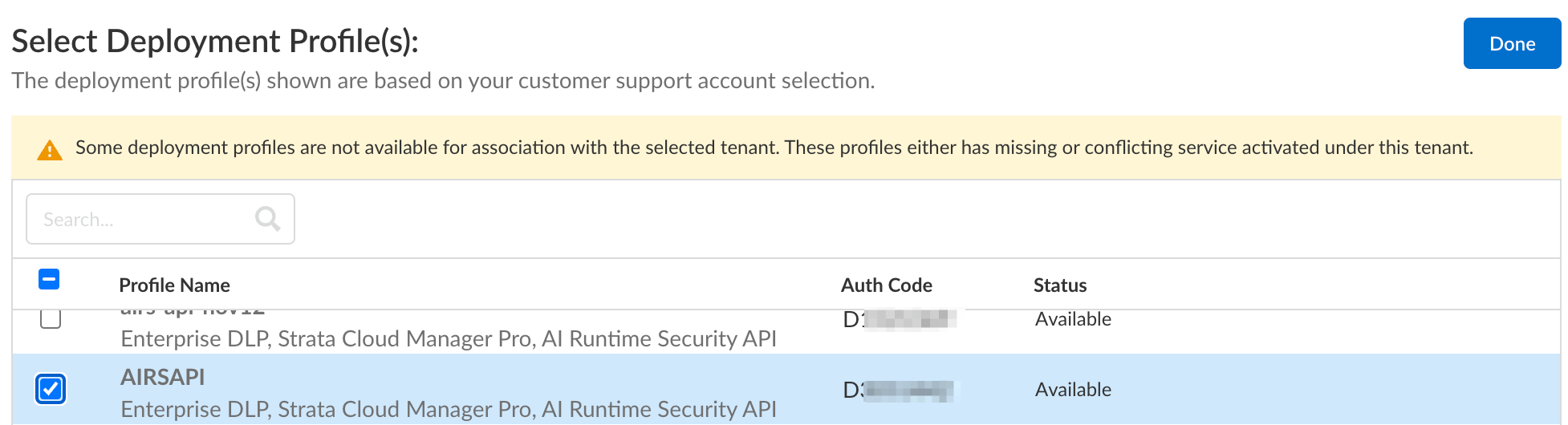 Create and Associate a Deployment Profile for AI Runtime Security: API Intercept