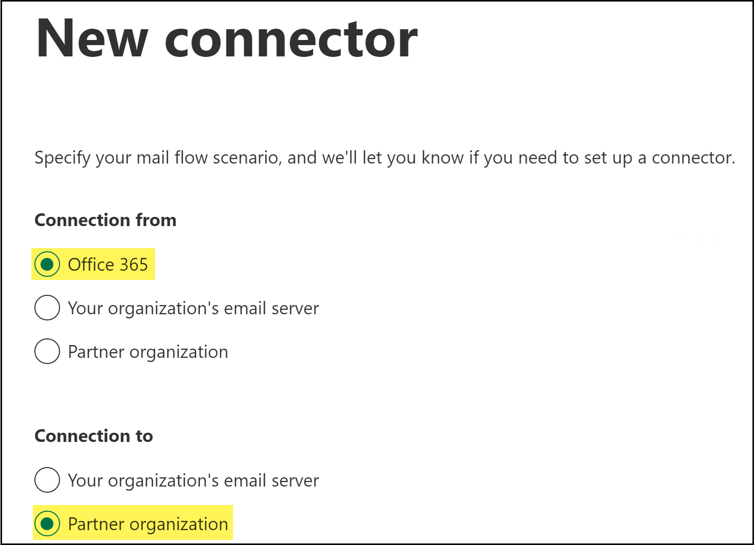 Create Microsoft Exchange Connectors