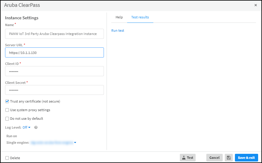 Set up Device Security and XSOAR for ClearPass Integration