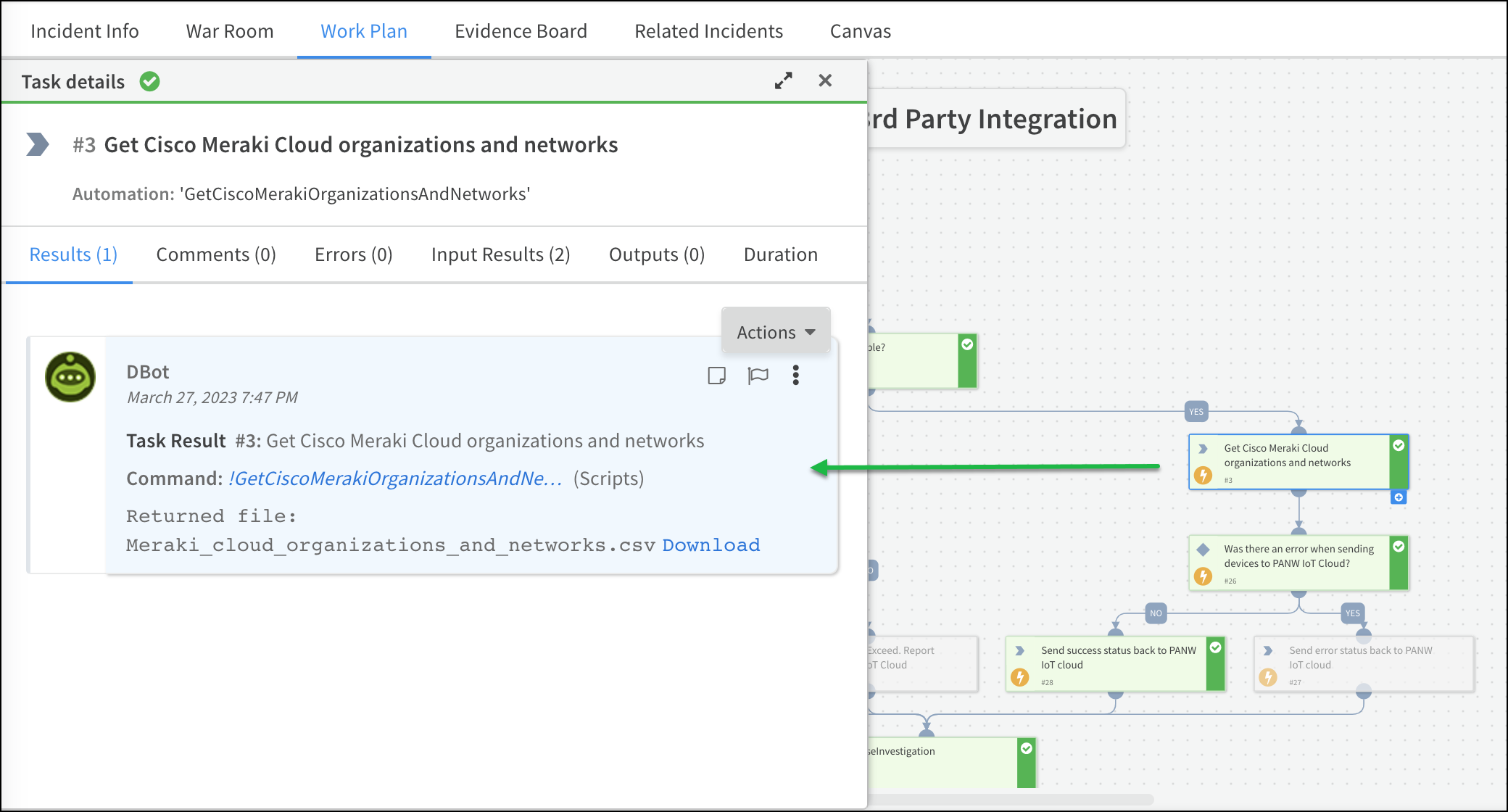Set up IoT Security and XSOAR for Cisco Meraki Cloud