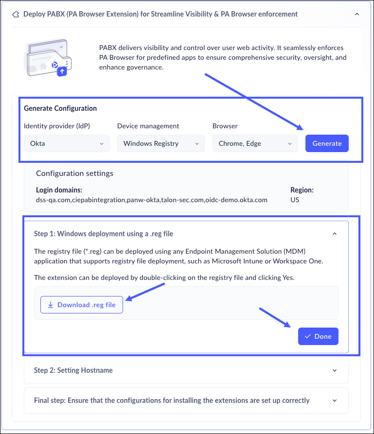 Deploy the Prisma Access Browser Extension