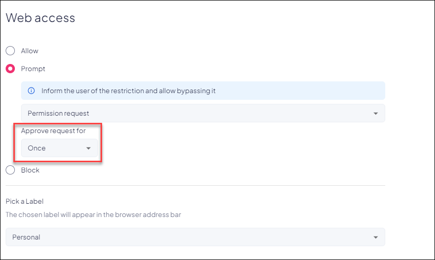 Manage Prisma Access Browser Requests