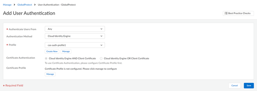 Configure Mobile Users using Cloud Identity Engine (Recommended)