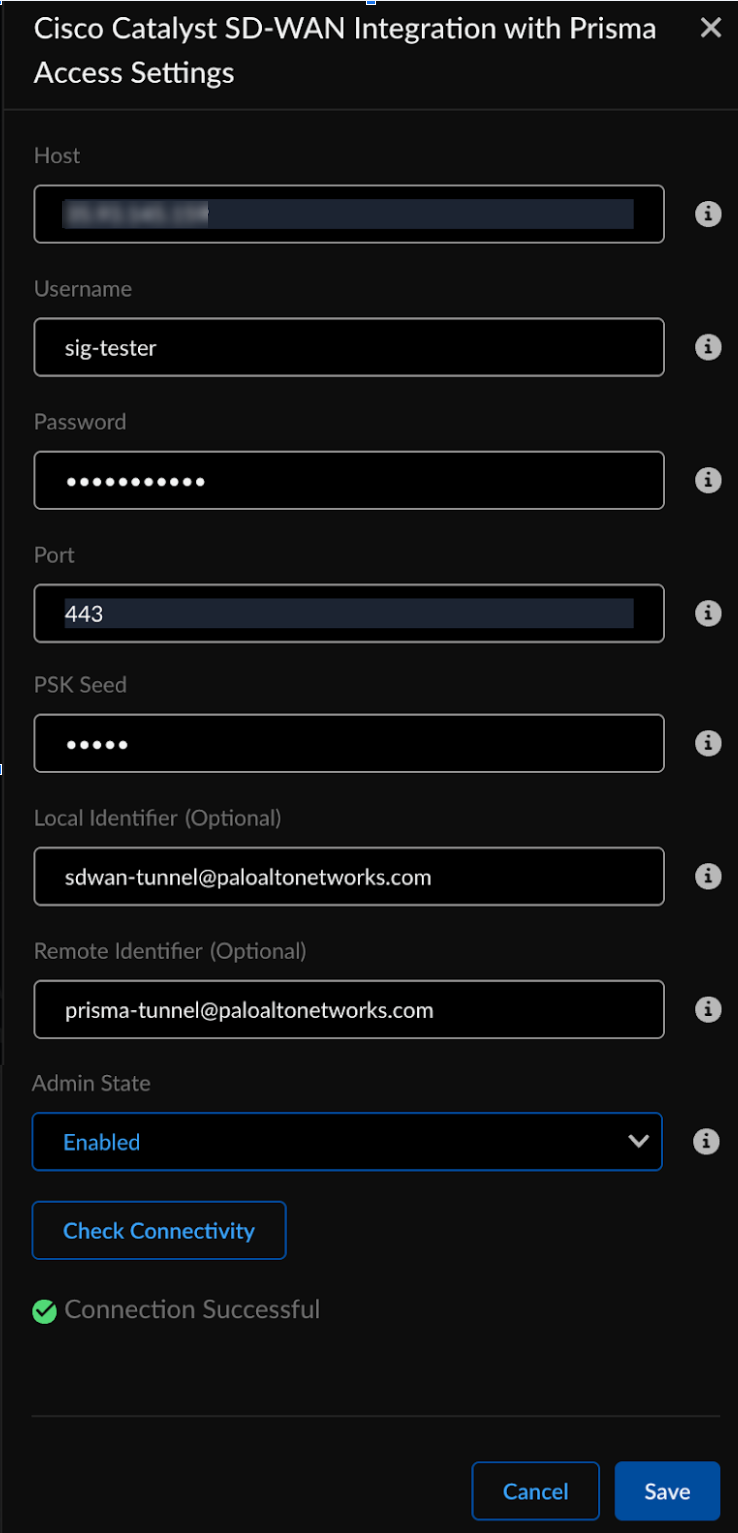 Integrate Prisma Access with Cisco Catalyst SD-WAN (Site Based Licensing)