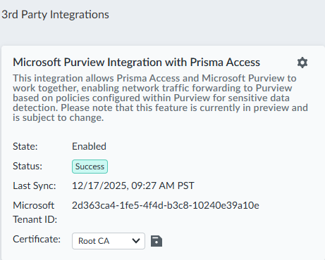 Integrate Prisma Access with Microsoft Purview