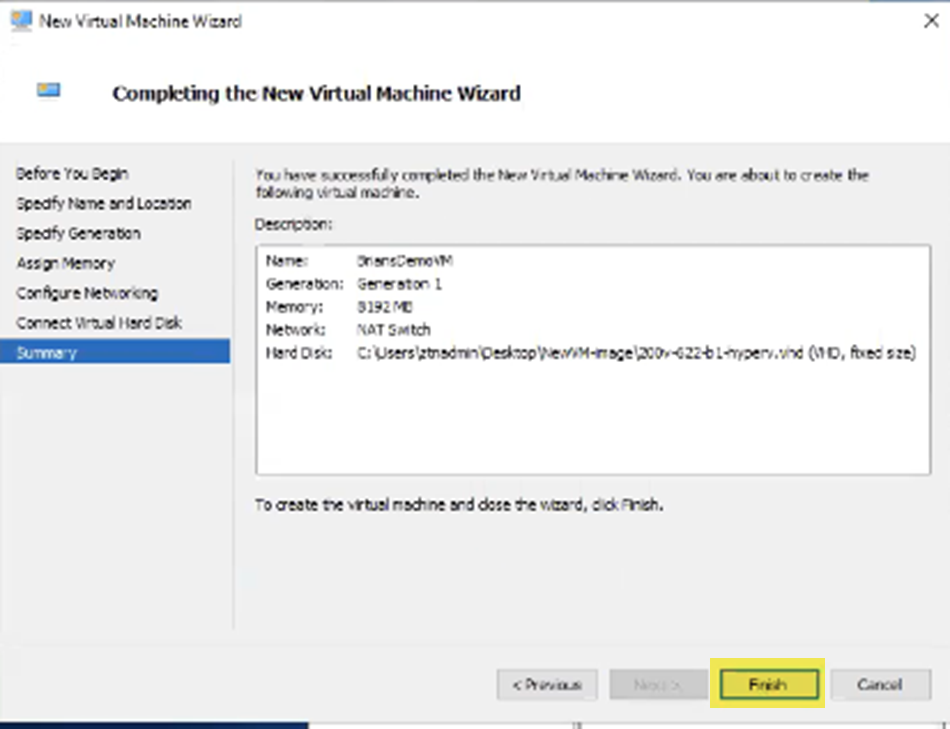Onboard a ZTNA Connector Using Hyper-V
