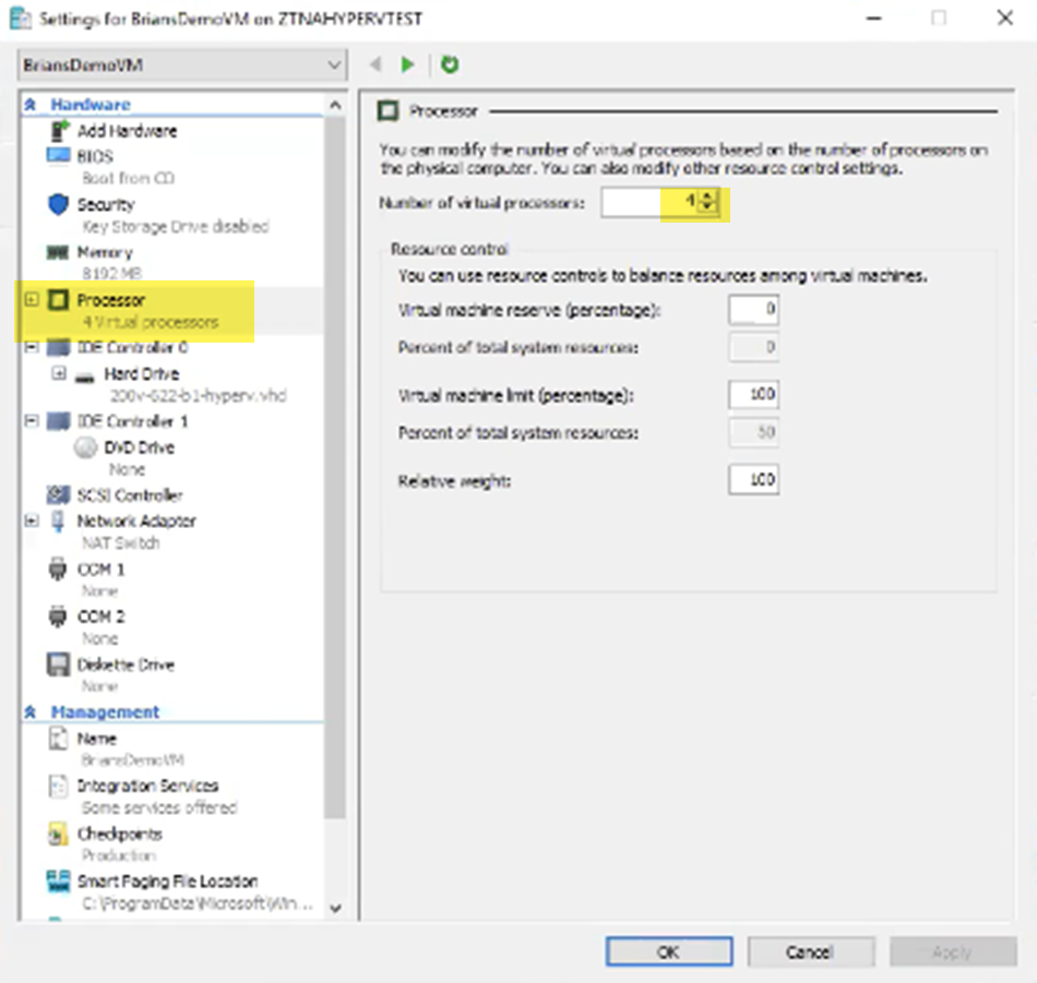 Onboard a ZTNA Connector Using Hyper-V