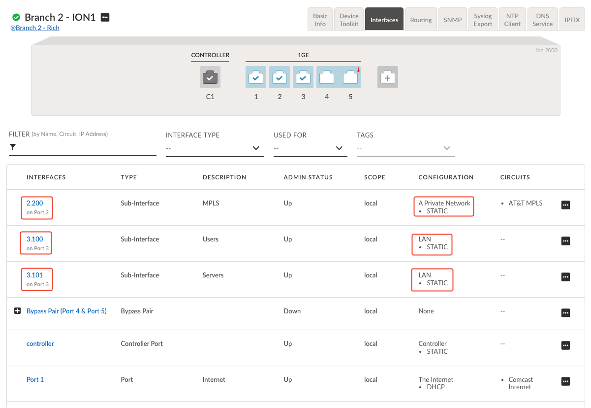 Configure a Sub-Interface