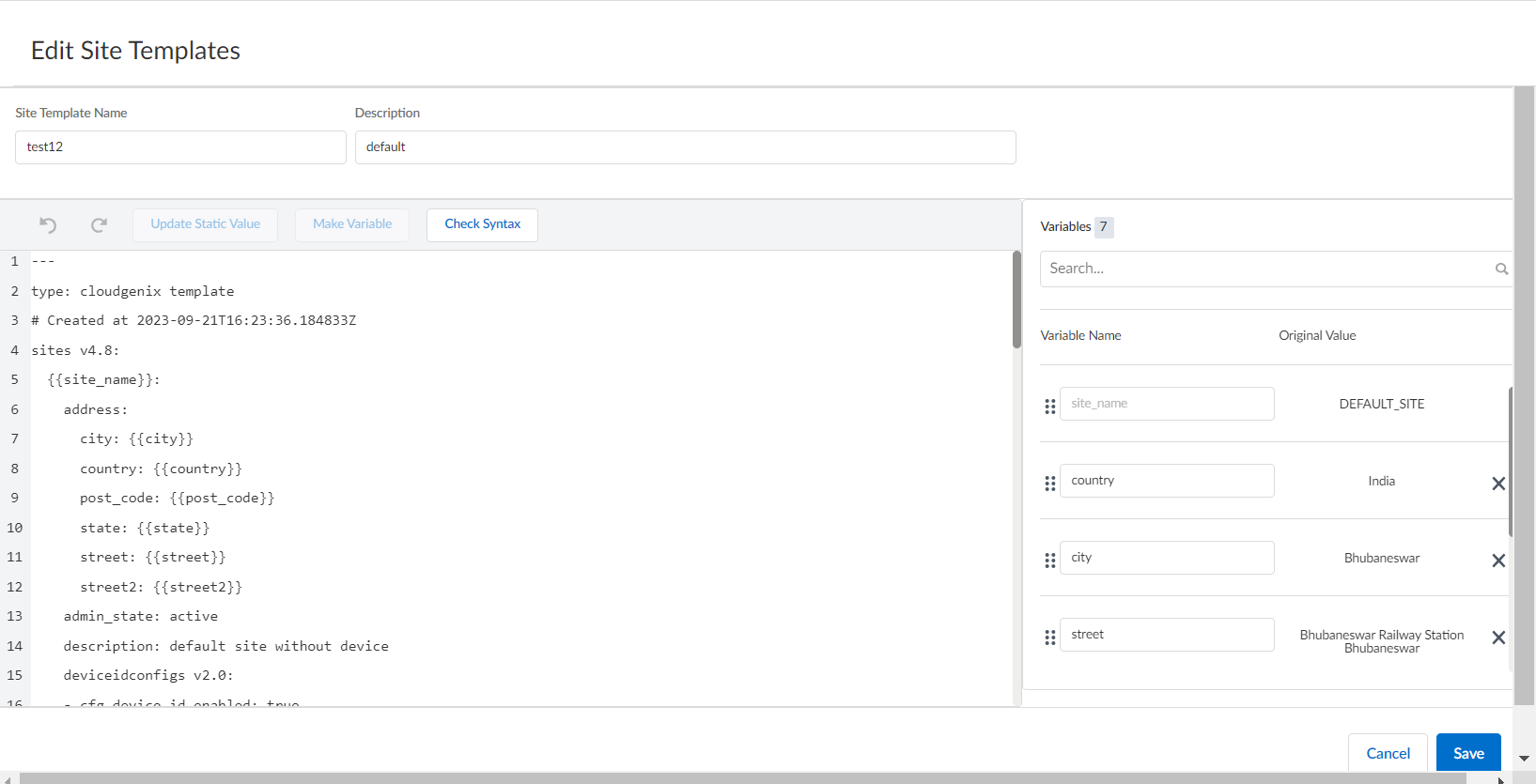 Create a Site Template