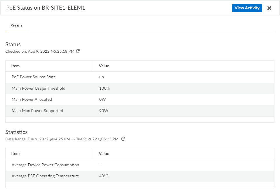 Configure a PoE Port