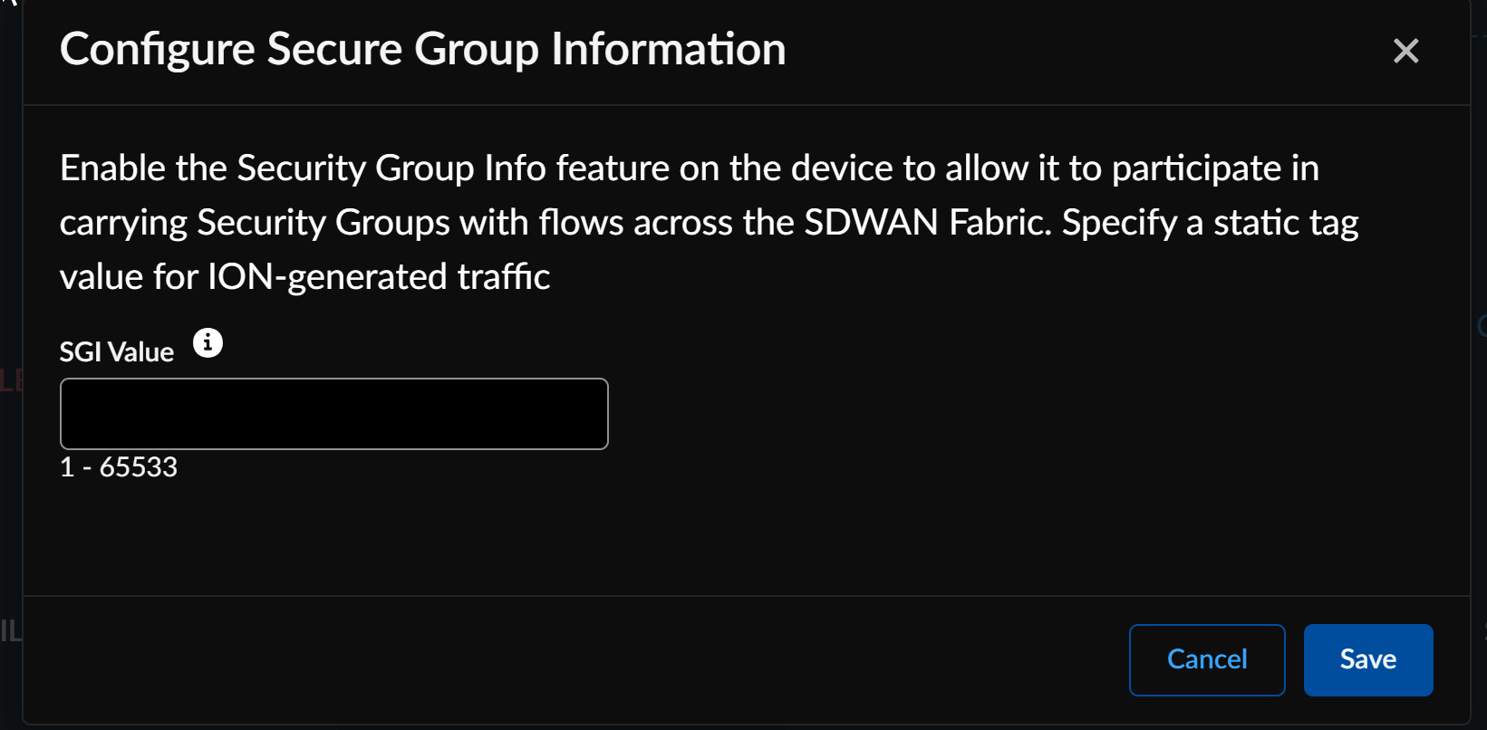 Secure Group Tags (SGT) Propagation