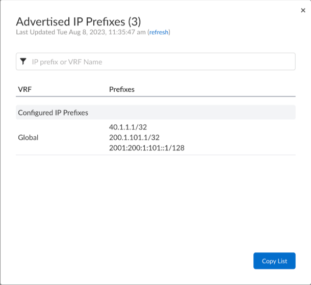 Configure a Site Prefix
