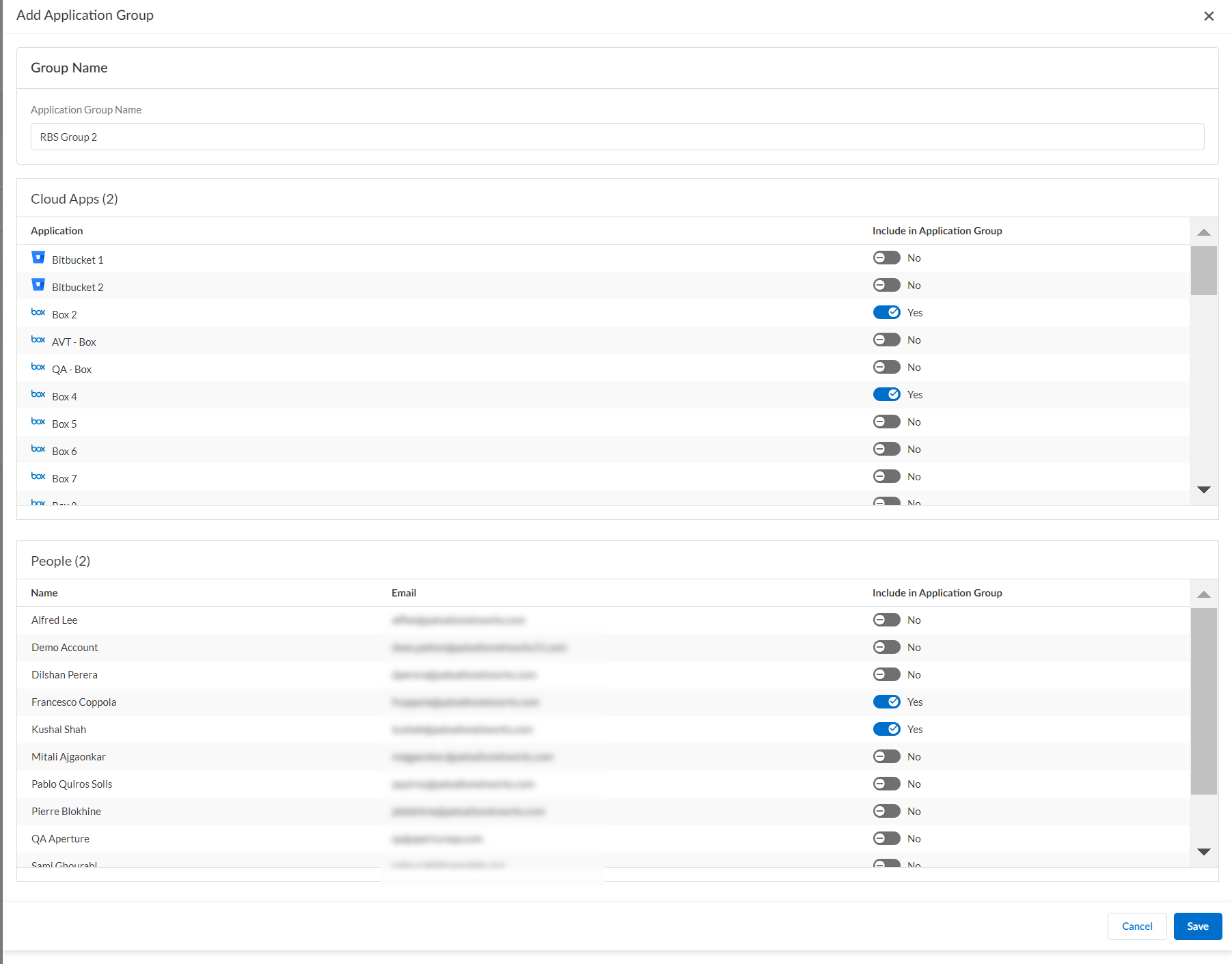 Create Application Groups