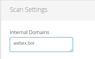 Begin Scanning a Cisco Webex Teams App