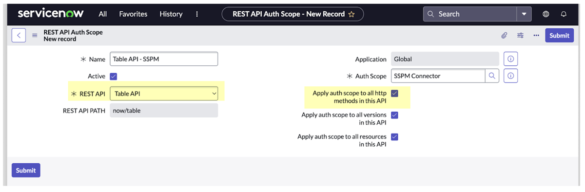 Onboard a ServiceNow App to SSPM