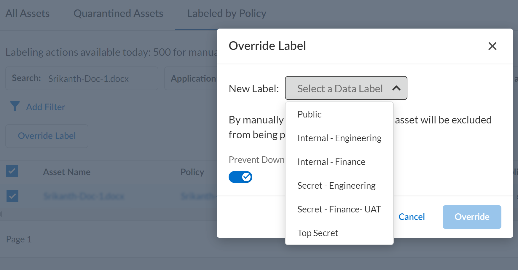 Microsoft Purview Information Protection Labeling for Office 365