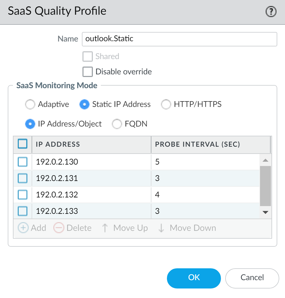 Monitor SaaS Applications with SaaS Quality Profile