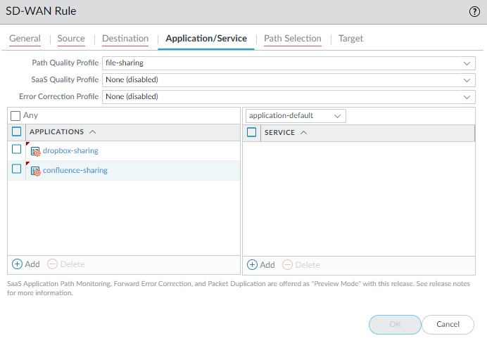 Define Your Application-based Traffic Steering Policies