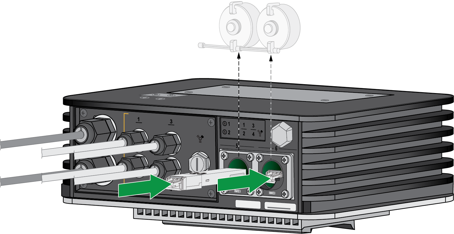Connect Fiber Cables to the PA-400R Series Firewall