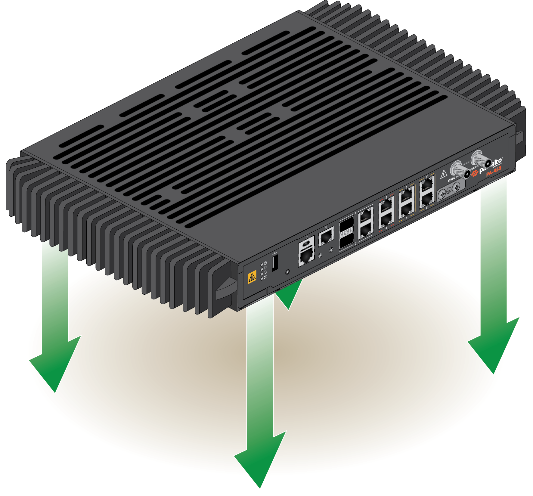 Install the PA-400R Series Firewall on a Flat Surface