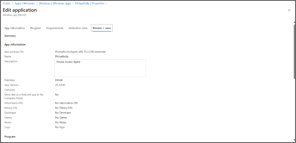 Deploy Prisma Access Agents to Windows Endpoints Using Microsoft Intune